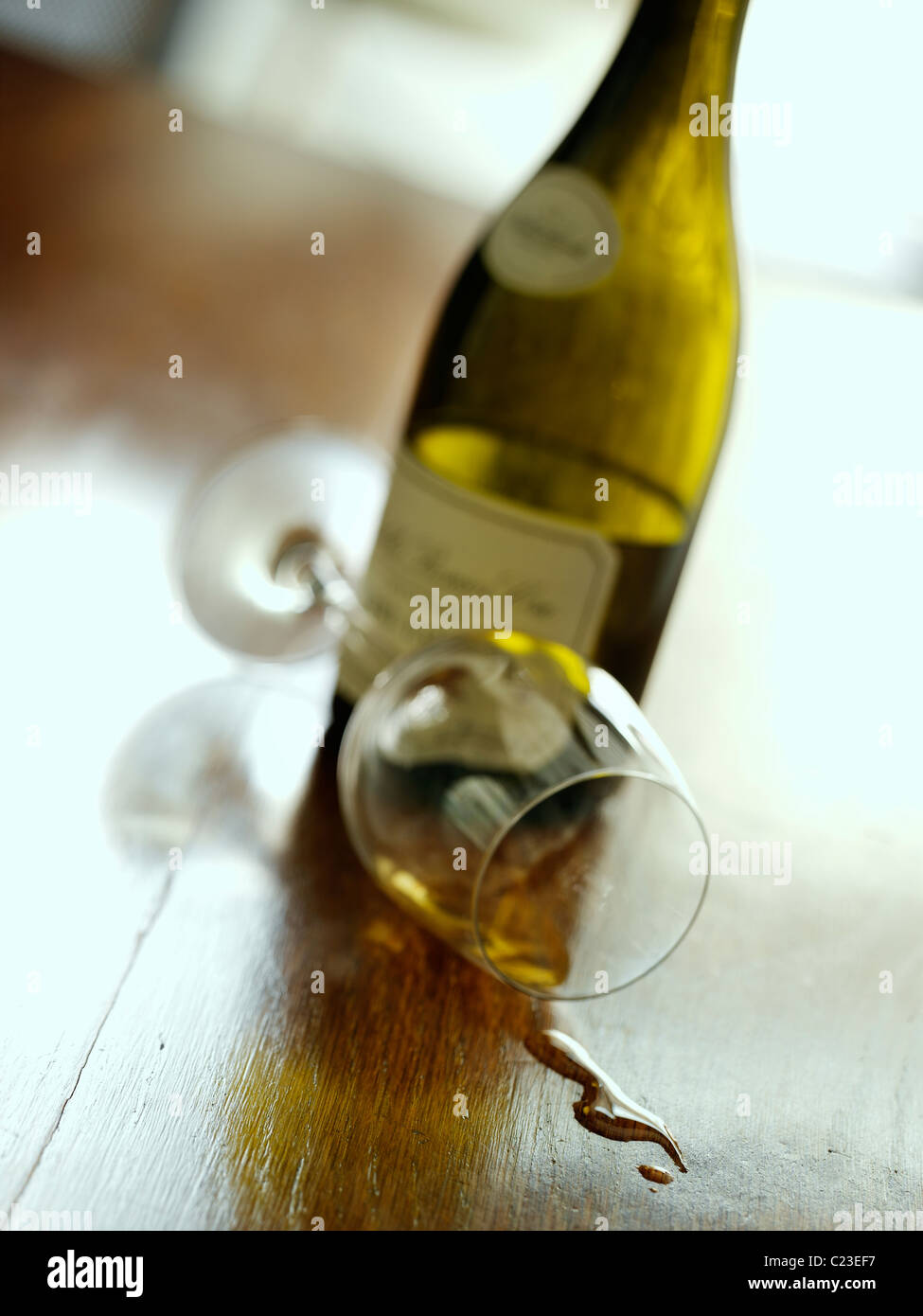Wine bottle label spill hi-res stock photography and images - Alamy