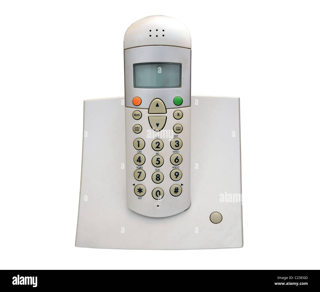 Telephone on a white background Stock Photo - Alamy