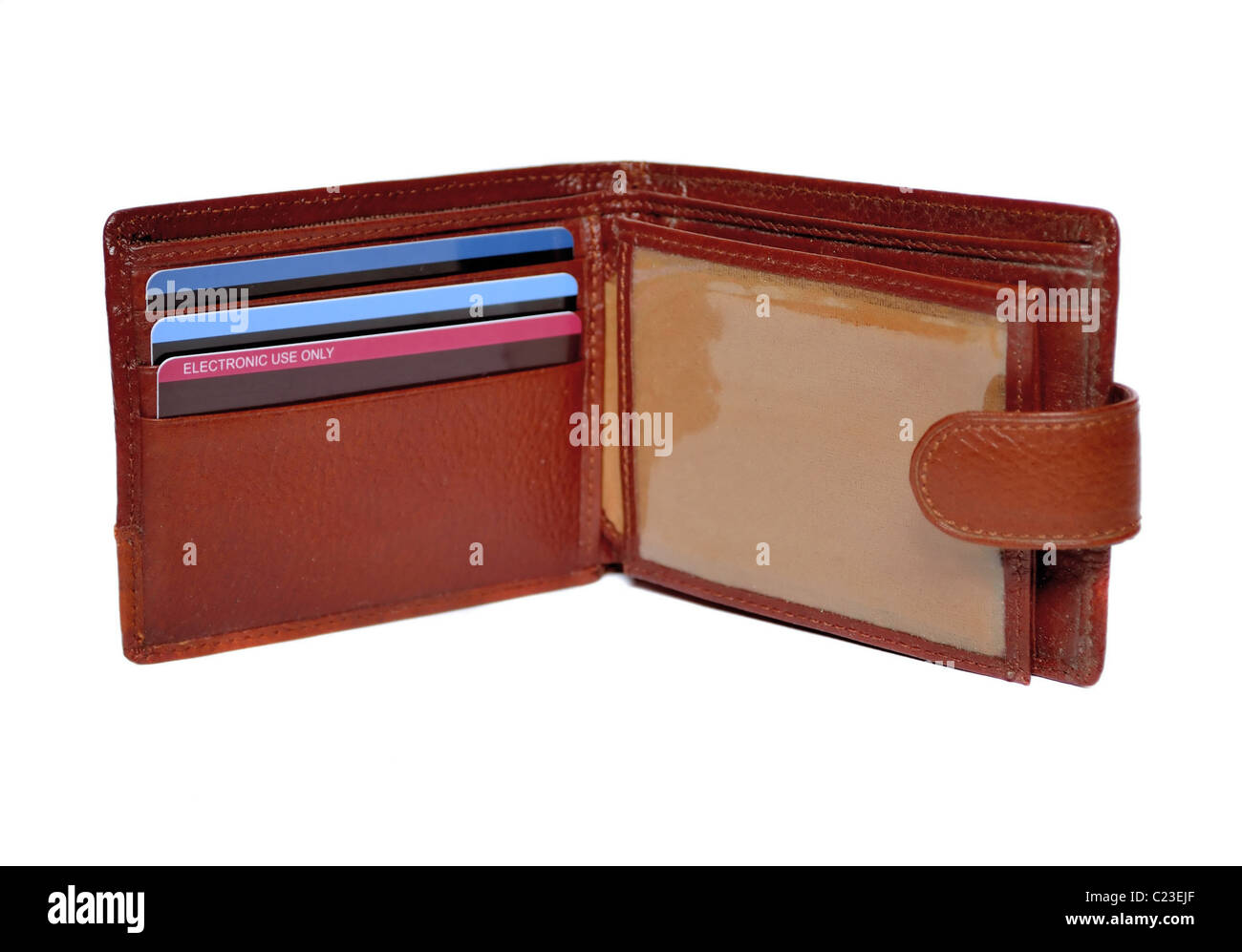 Closeup brown leather wallet hi-res stock photography and images - Alamy