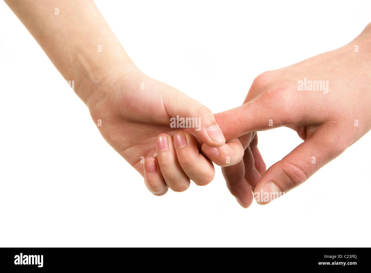 Image of parent’s hand holding the one of the child Stock Photo - Alamy