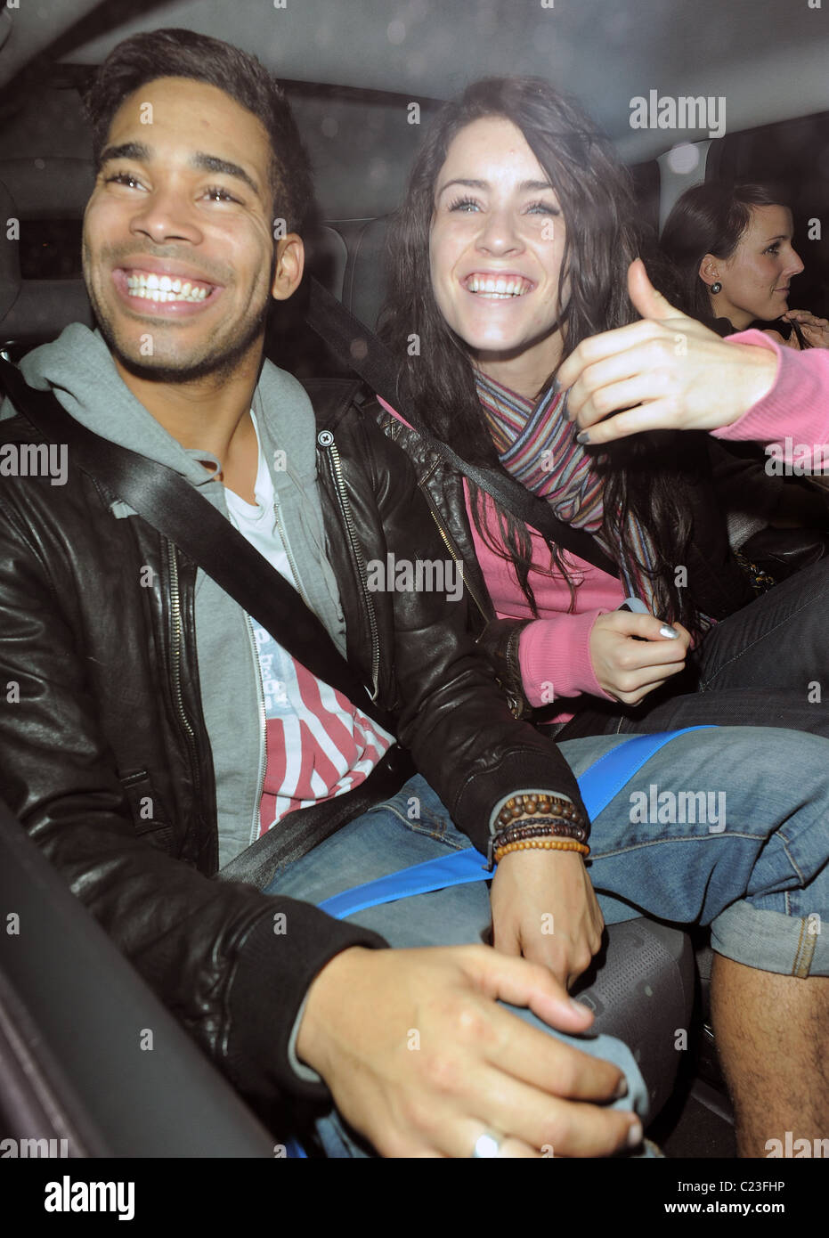 X Factor finalists Danyl Johnson and Lucie Jones are all smiles as they ...