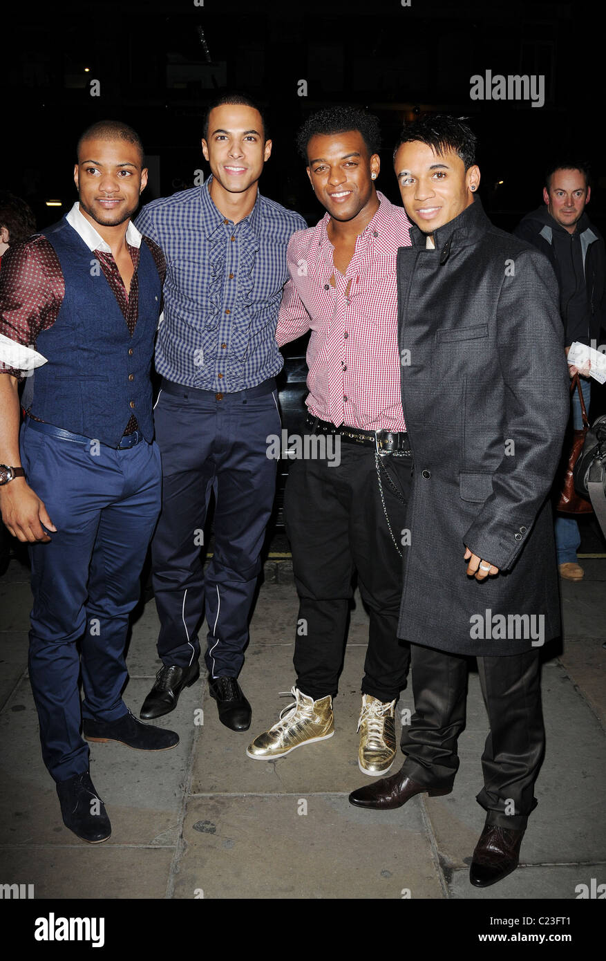 JLS, attend 'The Rise and Fall of Little Voice' Gala Evening held at ...