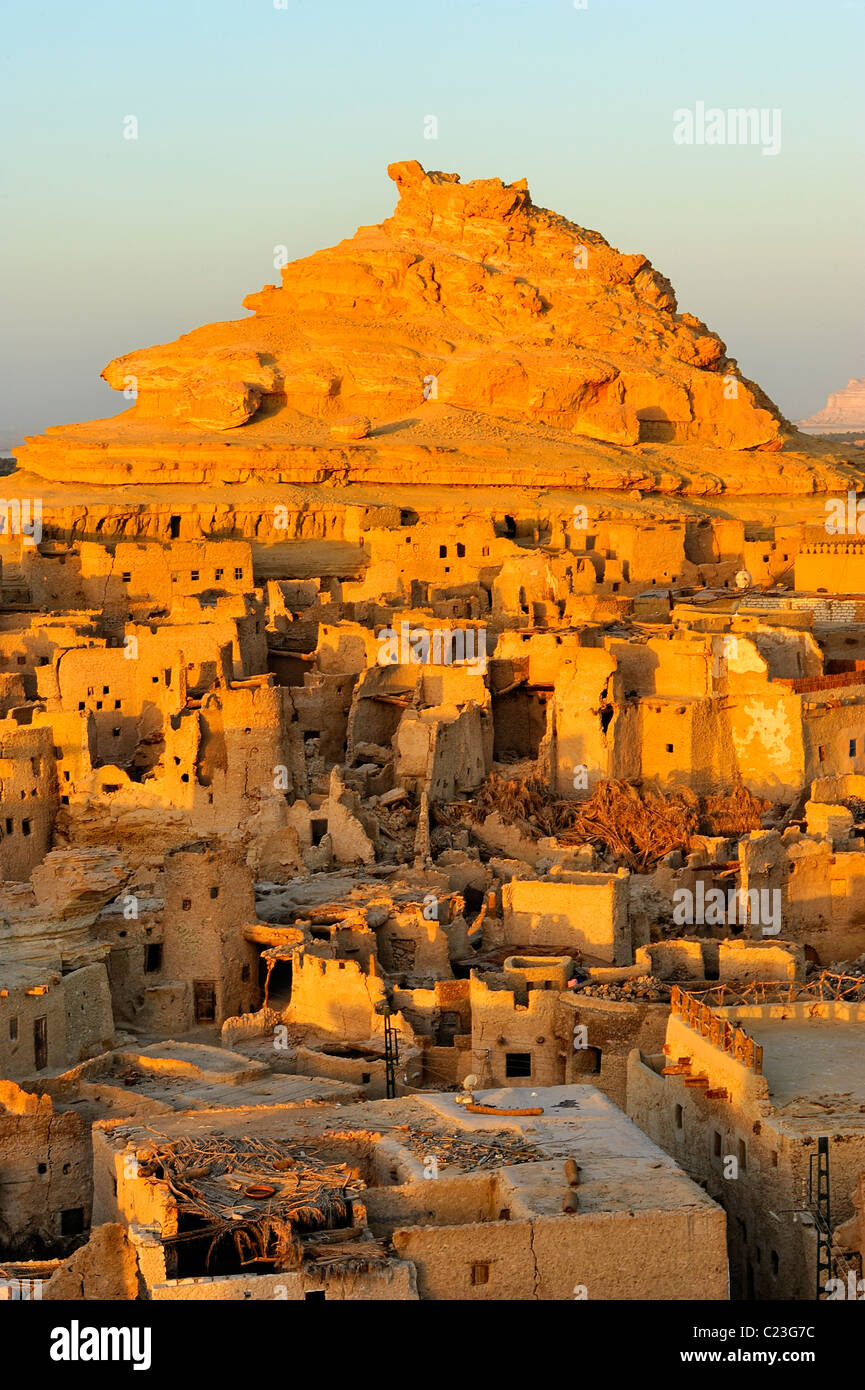 Fortification of Shali in Siwa oasis, western desert, Egypt Stock Photo ...