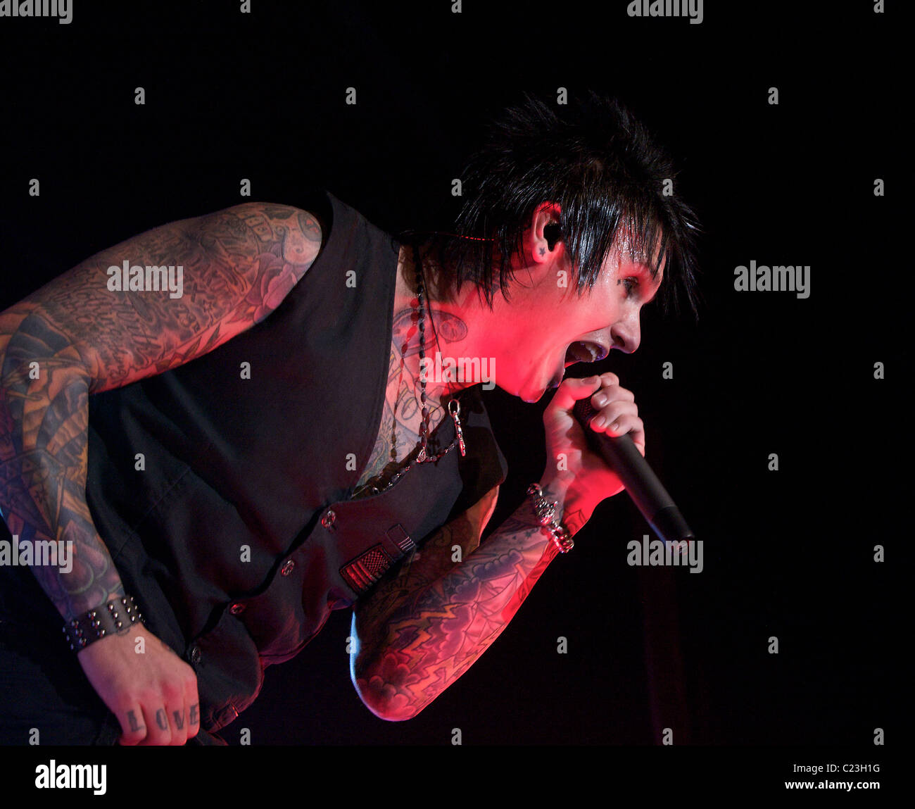 Jacoby Shaddix of Papa Roach performing live Sheffield, England - 14.10 ...