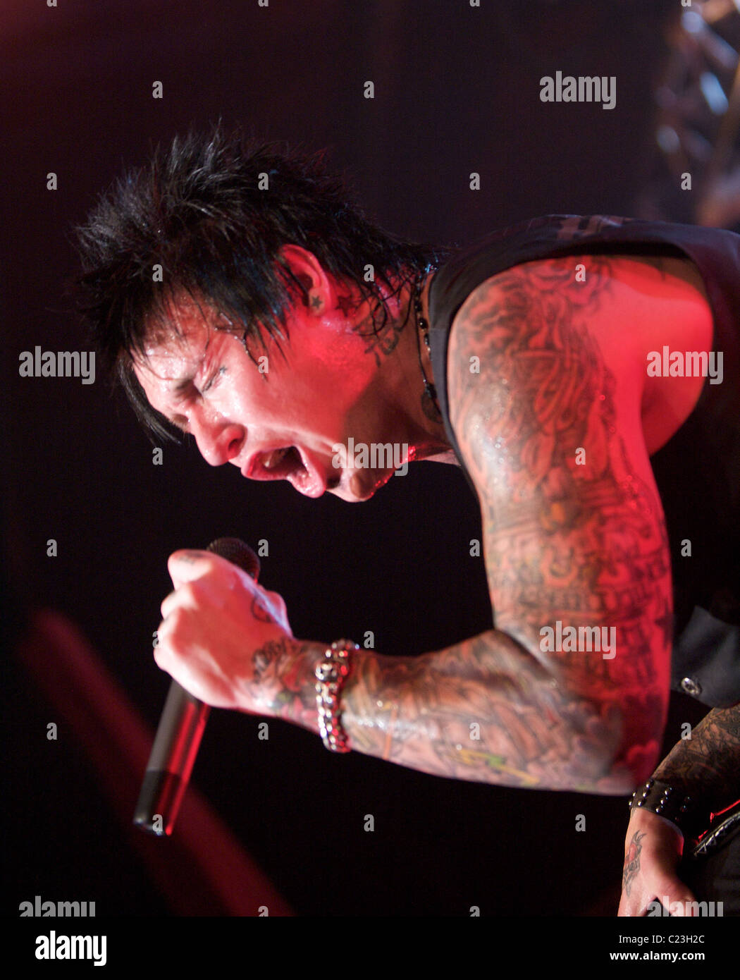 Jacoby Shaddix of Papa Roach performing live Sheffield, England - 14.10 ...