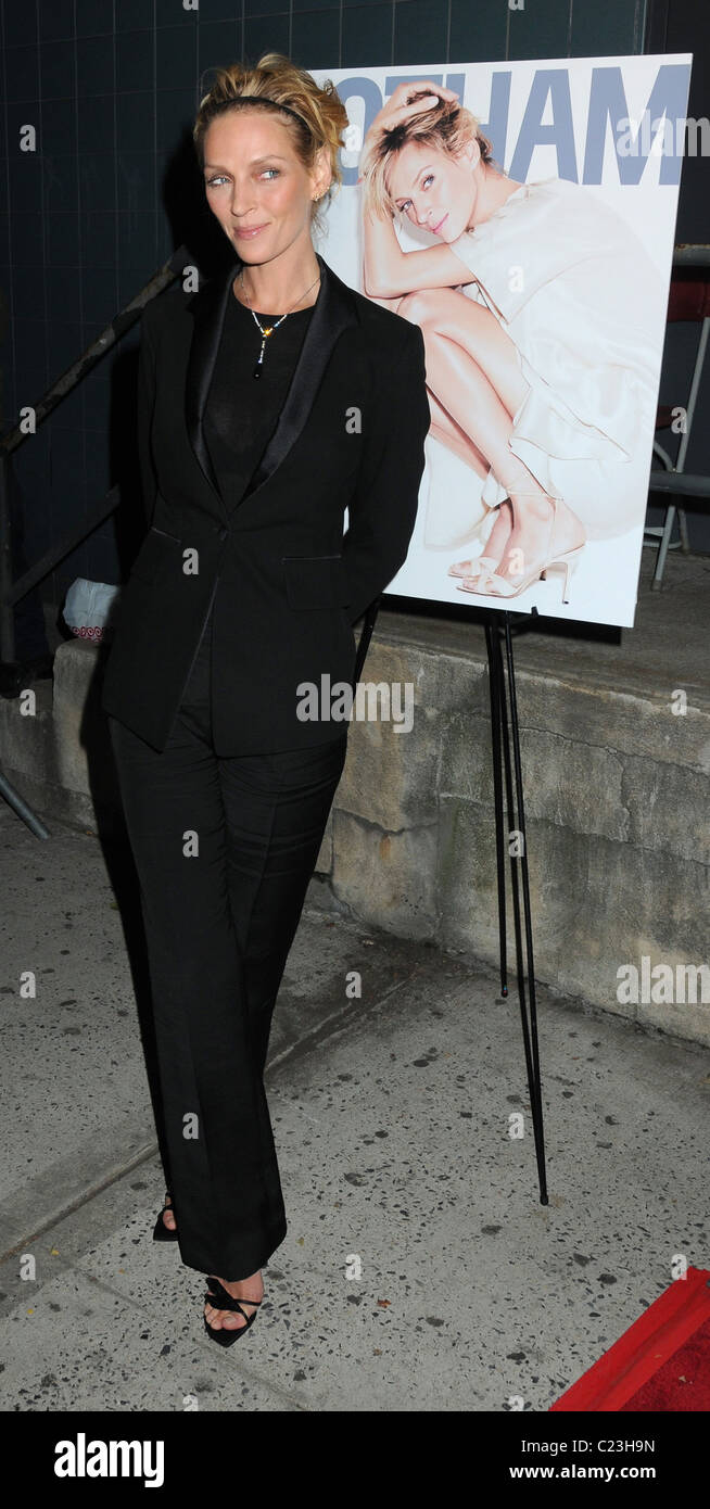 Uma Thurman Premiere of 'Motherhood' hosted by Gotham magazine at the SVA Theater New York City ...