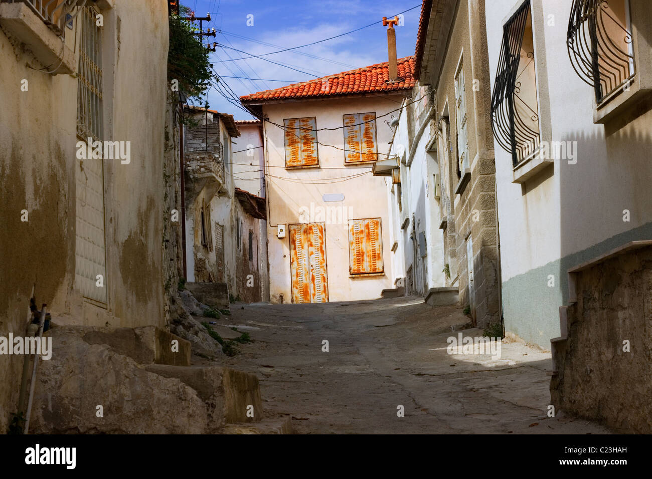 Old Turkish village houses Stock Photo - Alamy