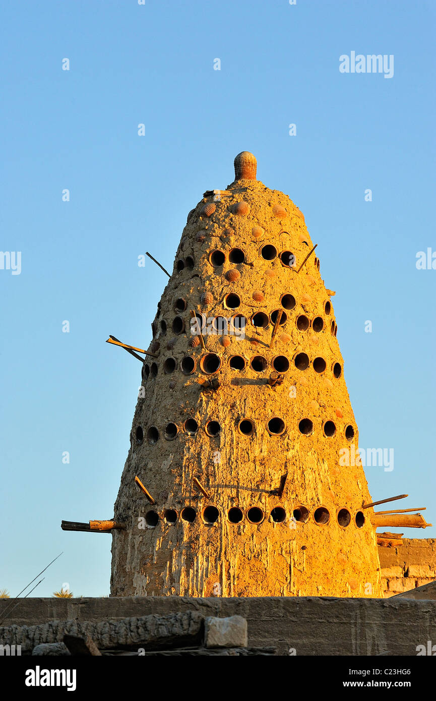 Pigeon loft or dovecote in the town of Siwa, western desert, Egypt ...