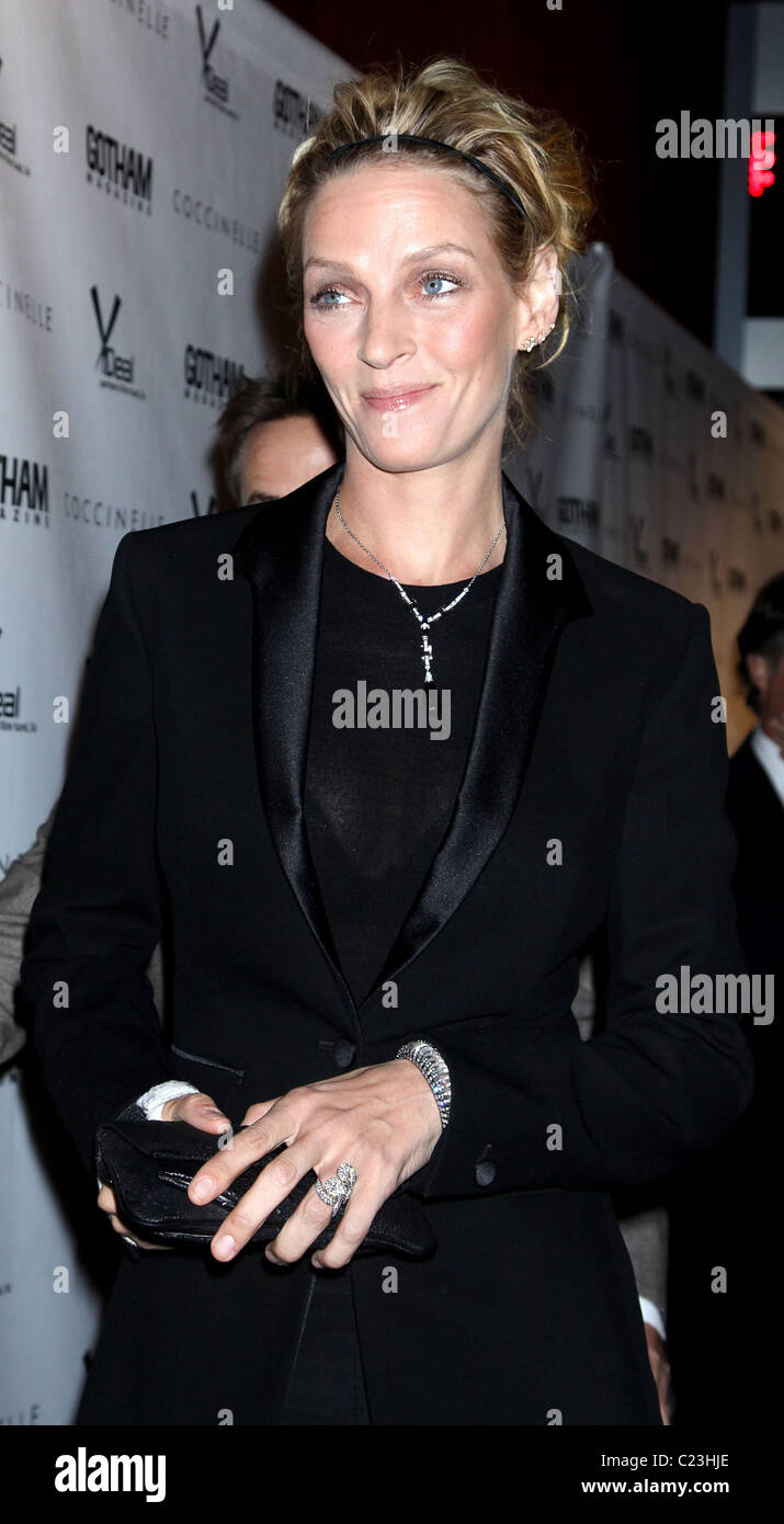 Uma Thurman Premiere of 'Motherhood' hosted by Gotham magazine at the SVA Theater New York City ...