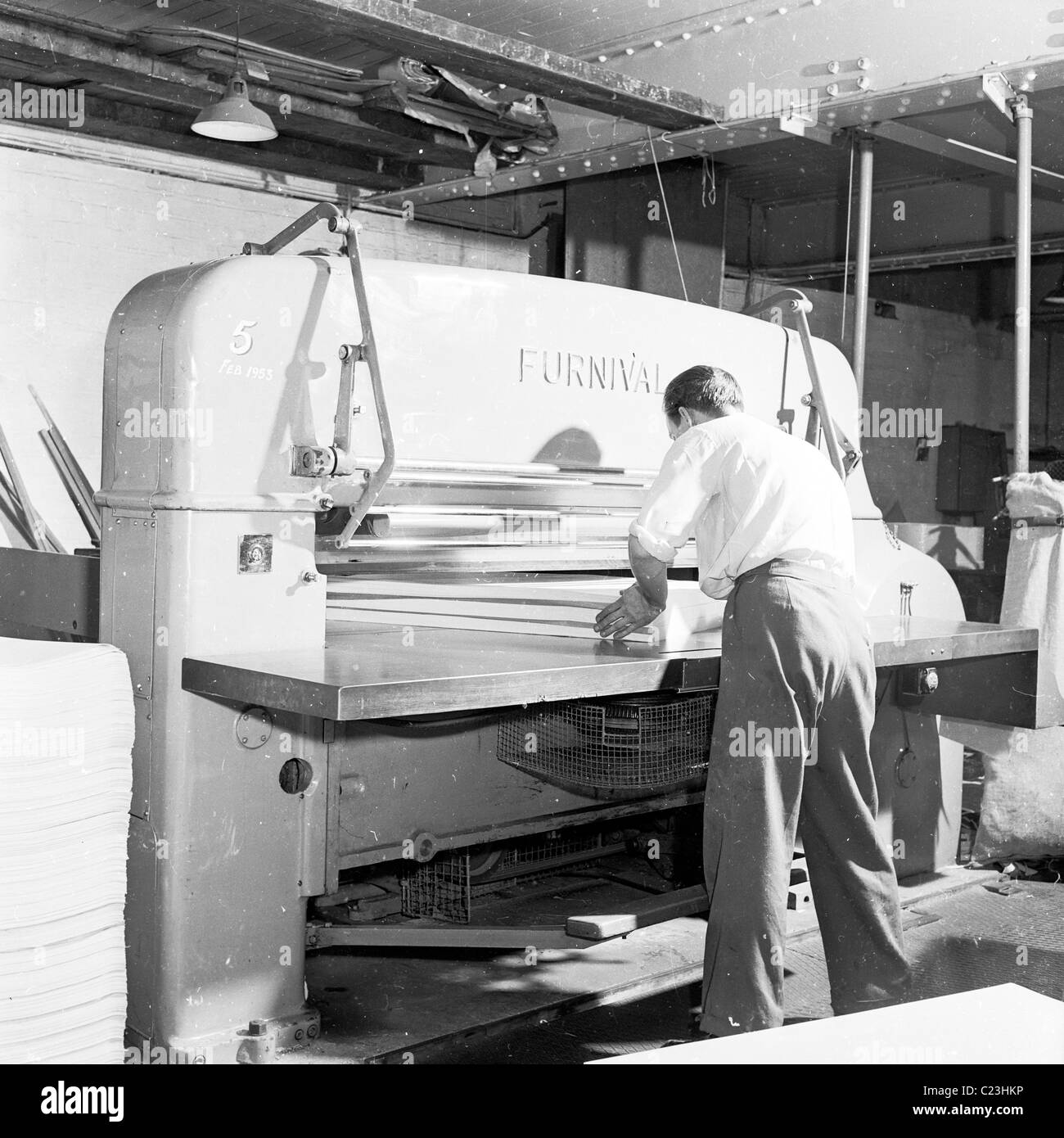 Printing press 1950s hi-res stock photography and images - Alamy
