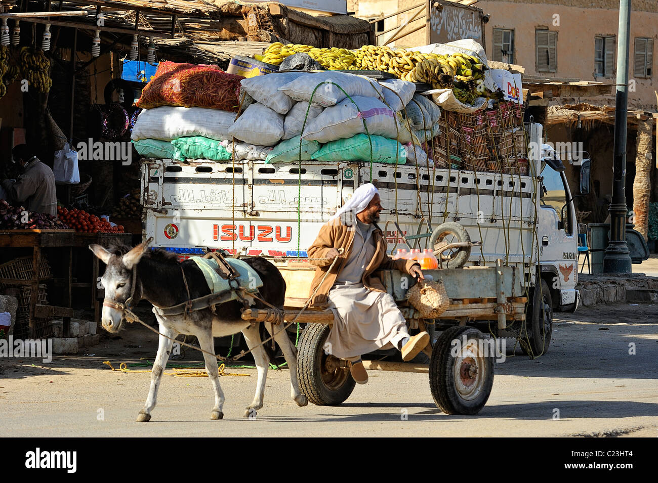 Donkey cart egypt hi-res stock photography and images - Alamy