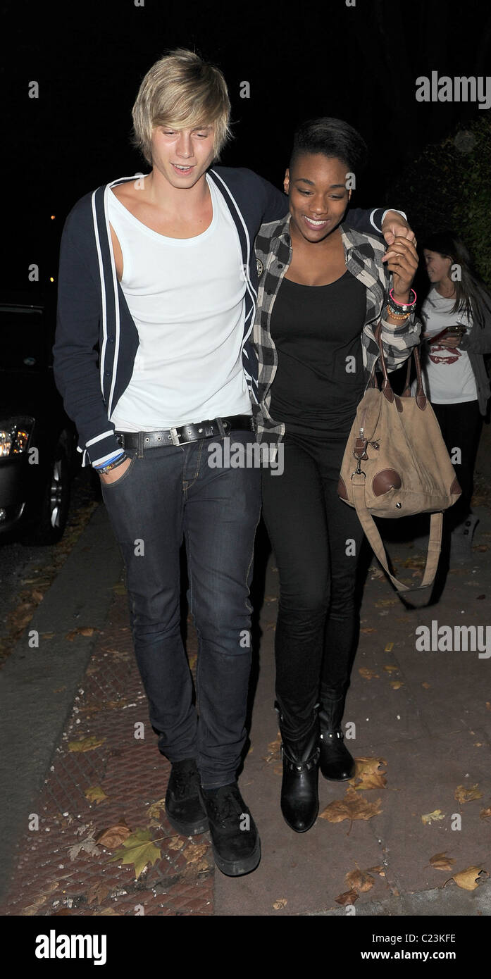 X Factor finalist Rachel Adedeji arrives back at The X Factor House arm ...
