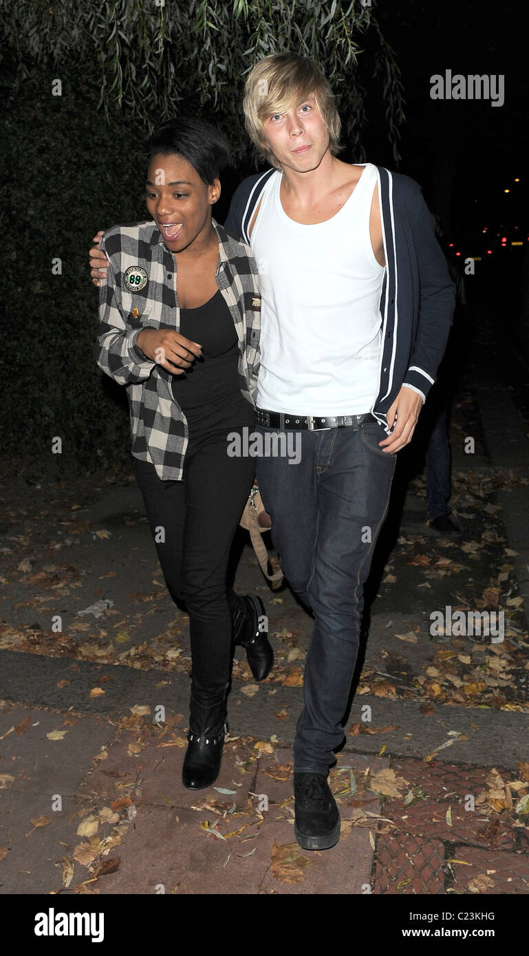 X Factor finalist Rachel Adedeji arrives back at The X Factor House arm ...