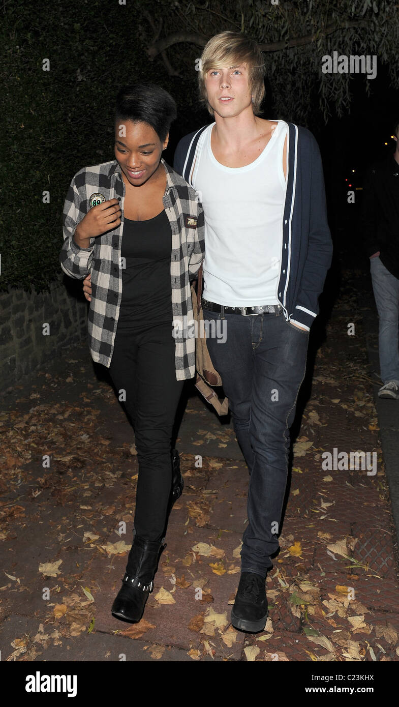 X Factor finalist Rachel Adedeji arrives back at The X Factor House arm ...
