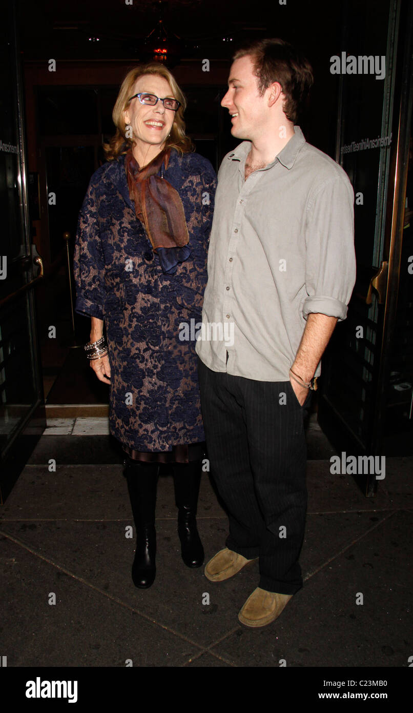Jill Clayburgh and her son Michael Rabe Opening Night for the Broadway ...