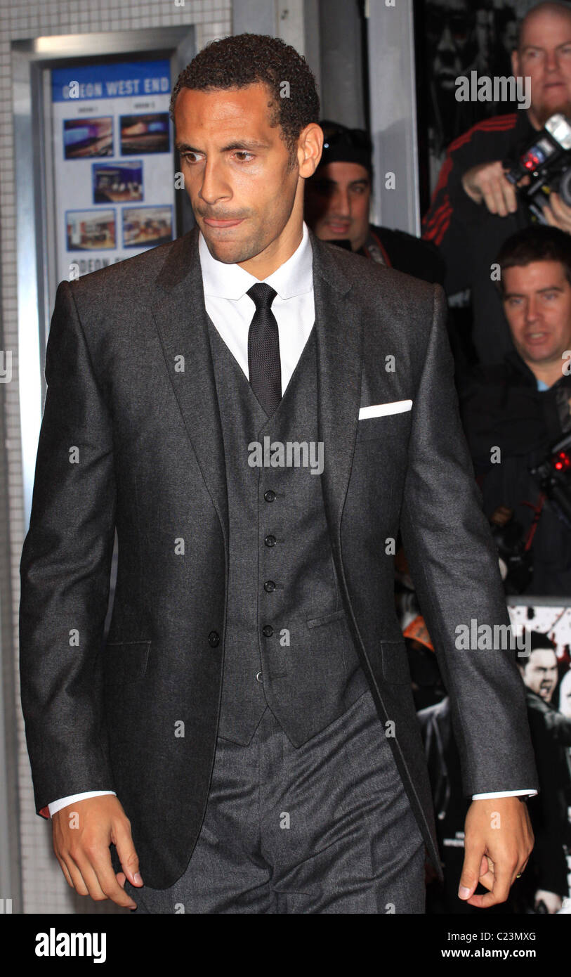 Rio Ferdinand World premiere of 'Dead Man Running' held at the Odeon ...