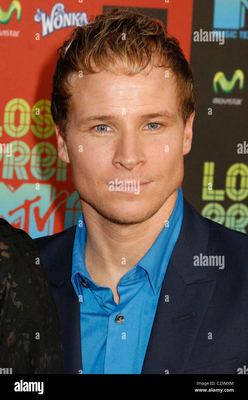 Brian Littrell of the 'Backstreet Boys' Los Premios MTV 2009 at the ...