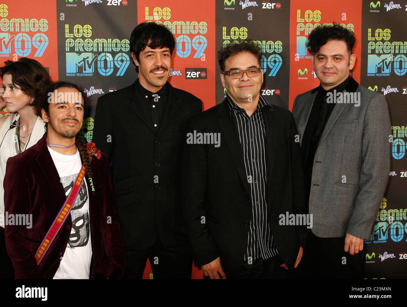 (l-r) Ruben Albarran, Emmanuel del Real, Joselo Rangel and Enrique ...