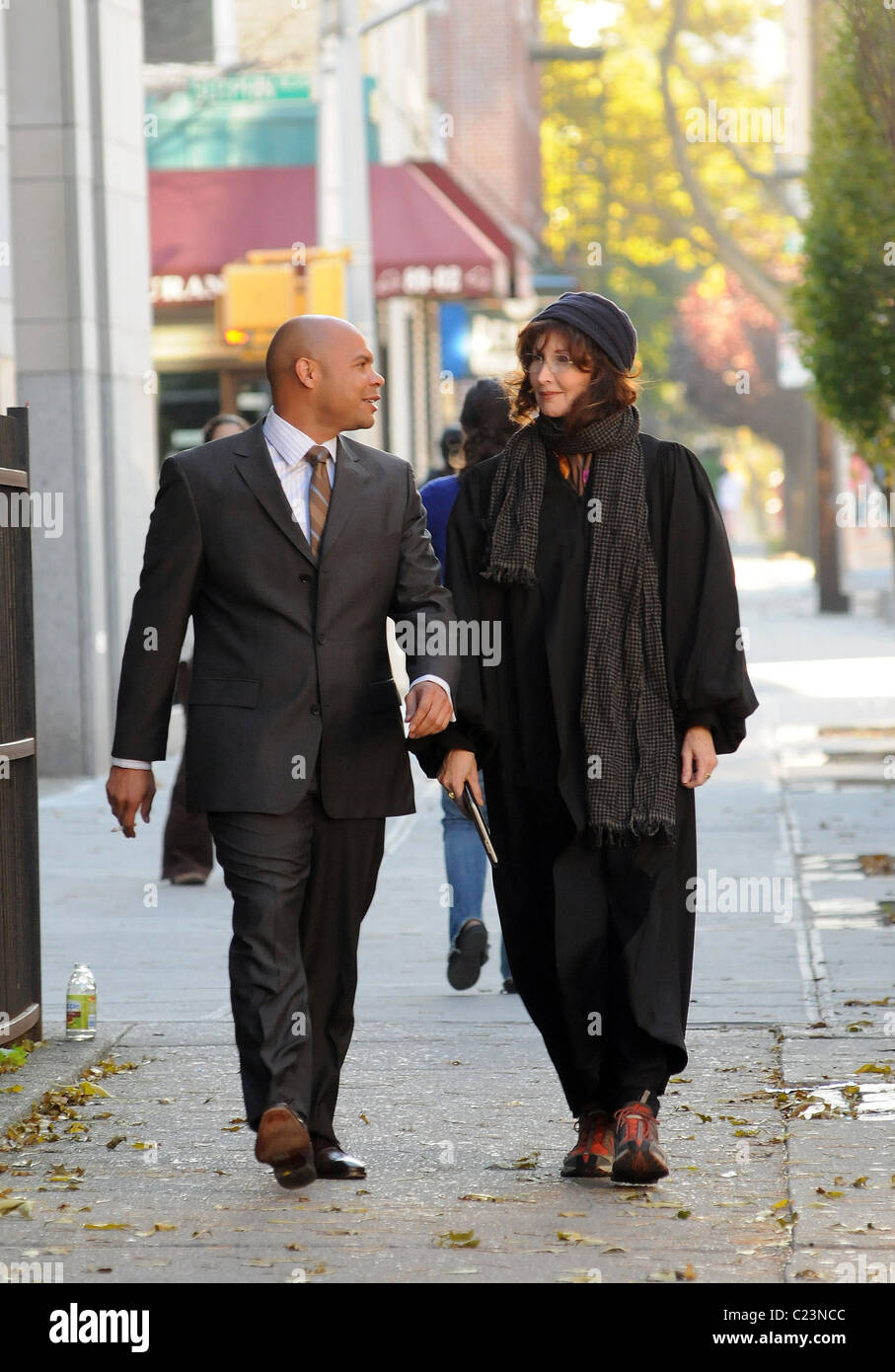 Chris Butler on the set of 'The Good Wife' New York City, USA - 22.10. ...