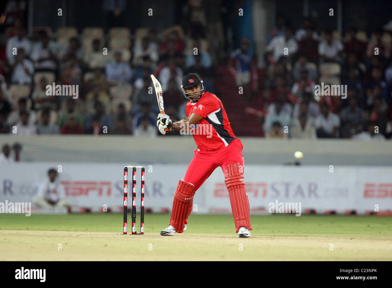 The Champions League Twenty20 cricket match featuring the Deccan ...