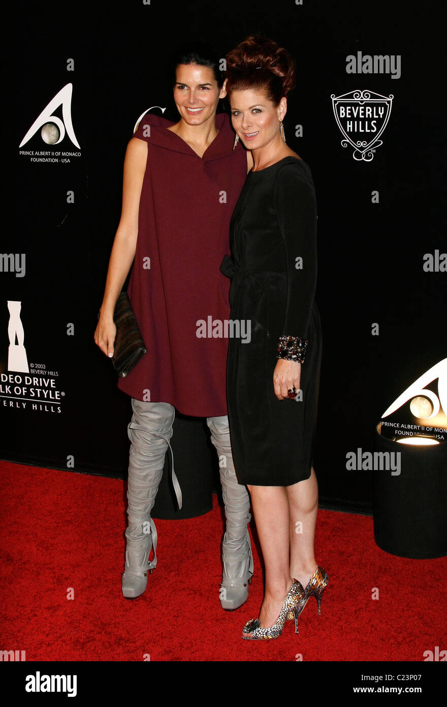 Angie Harmon and Debra Messing Rodeo Drive Walk Of Style Award held on ...