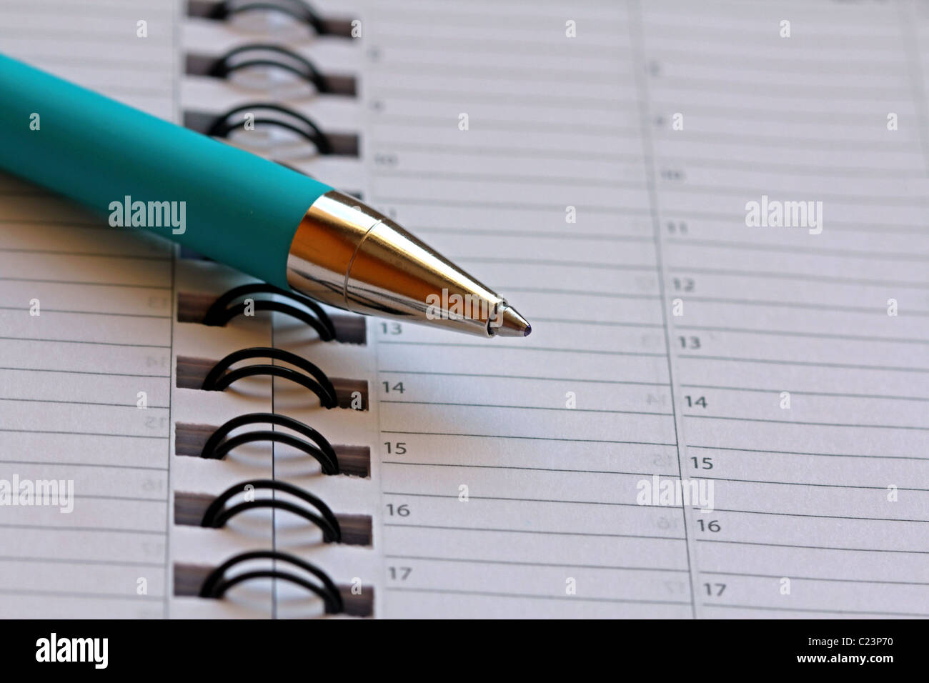 Blank calendar page hi-res stock photography and images - Alamy