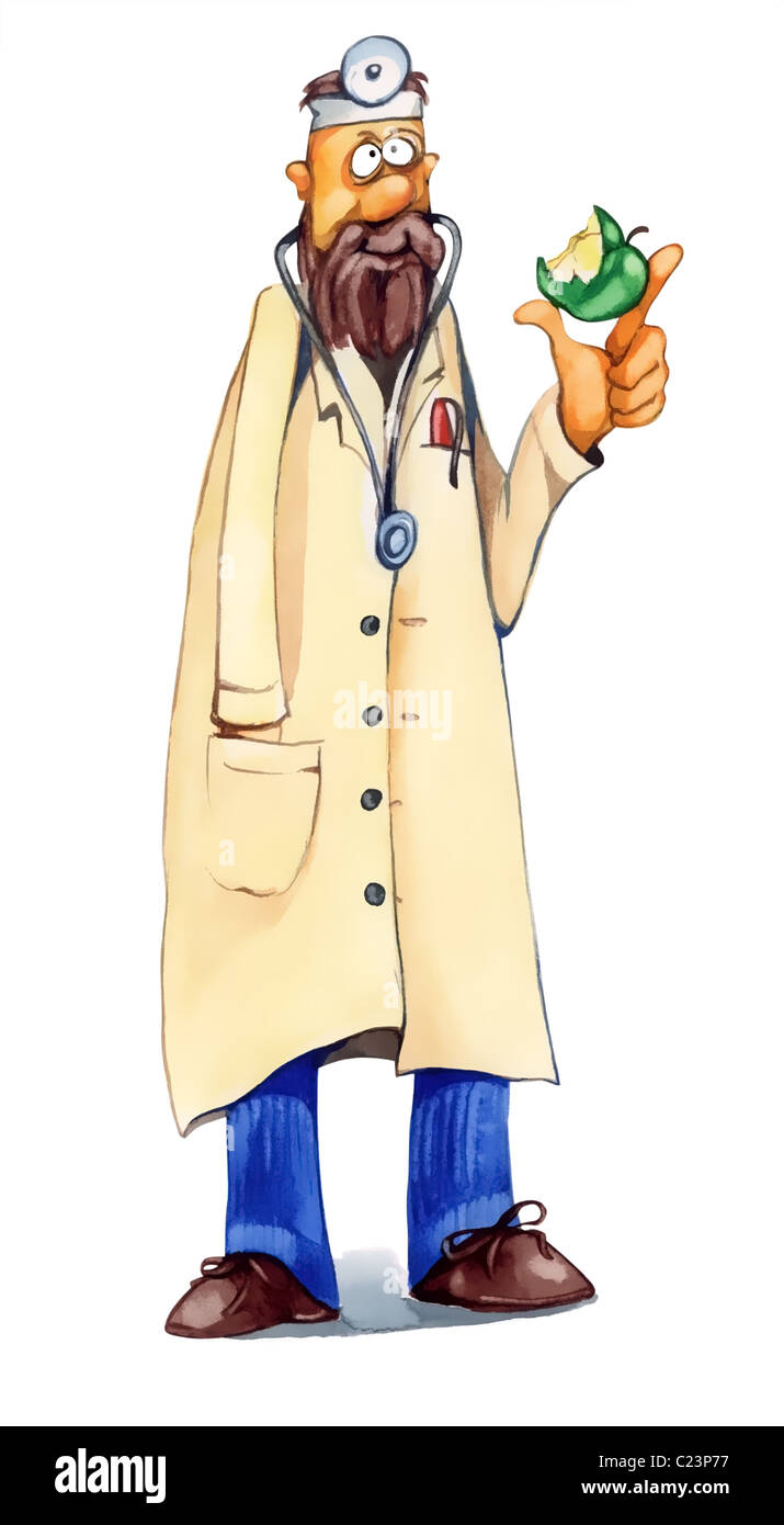 Doctor painting Cut Out Stock Images & Pictures - Alamy