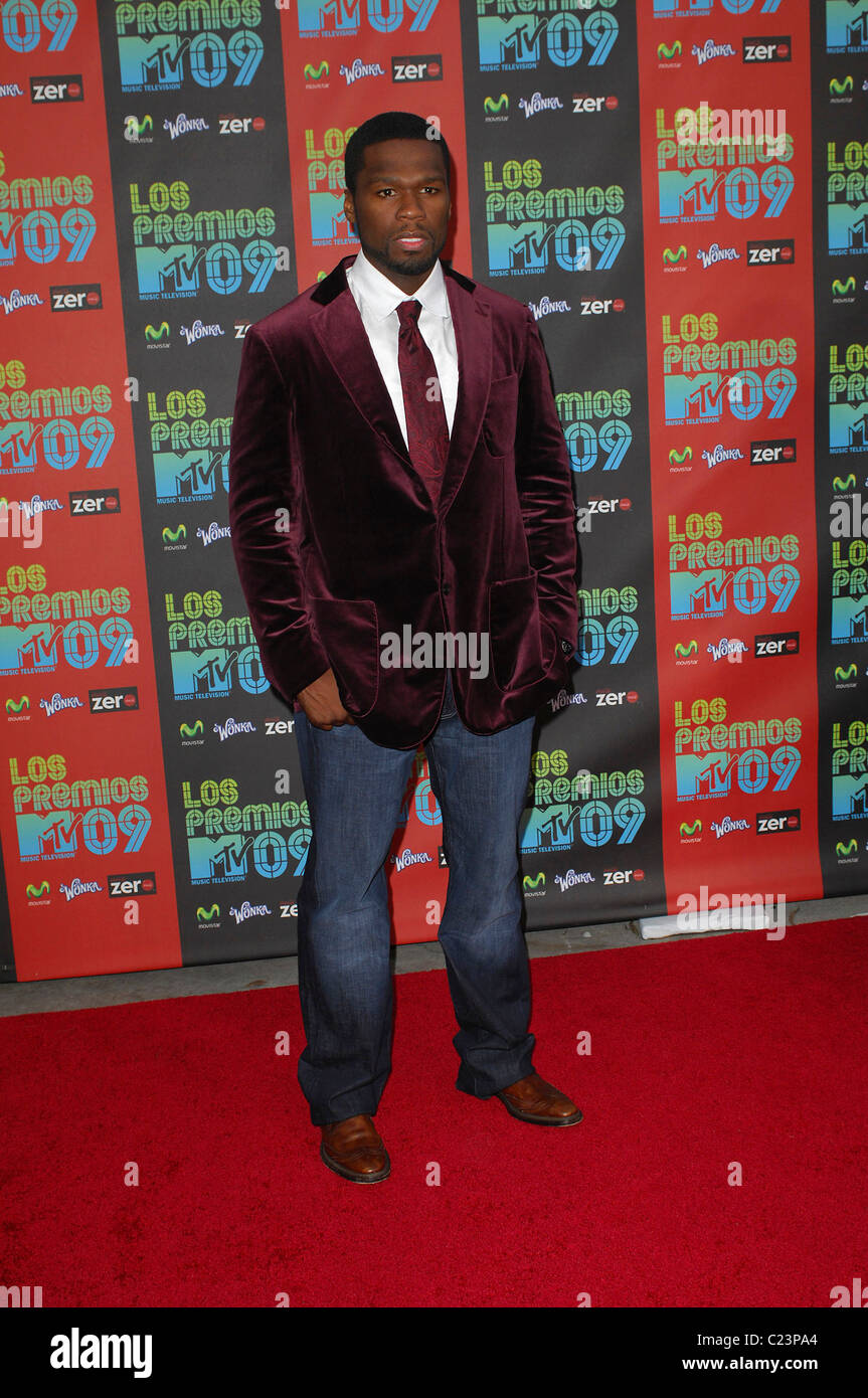 Curtis Jackson Los Premios MTV 2009 at the Gibson Amphitheatre ...