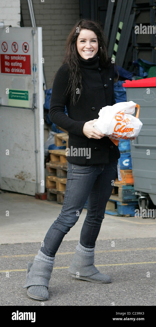 X Factor Finalist - Lucie Jones arrives at the Fountain Studios London ...