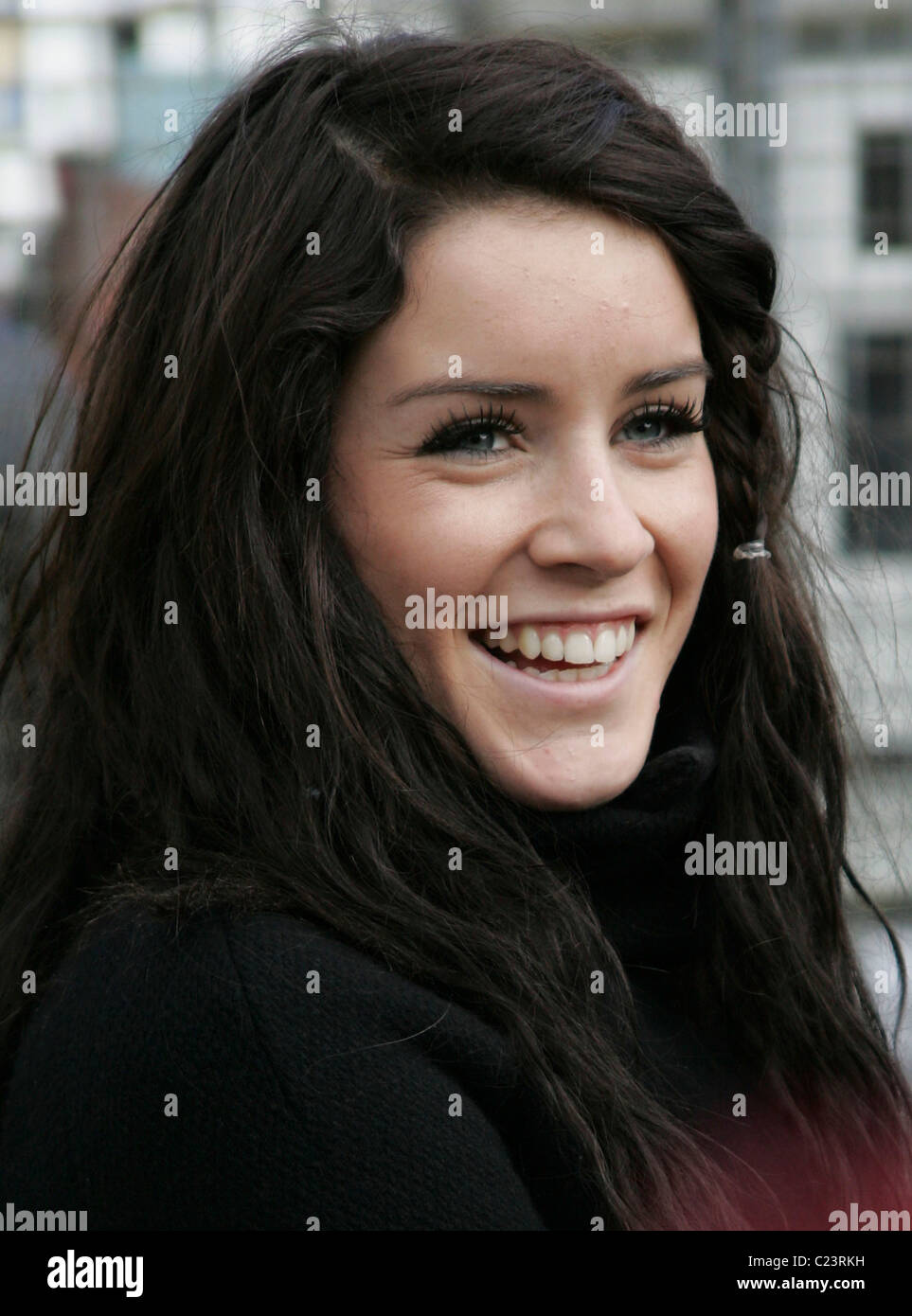 X Factor Finalist - Lucie Jones arrives at the Fountain Studios London ...