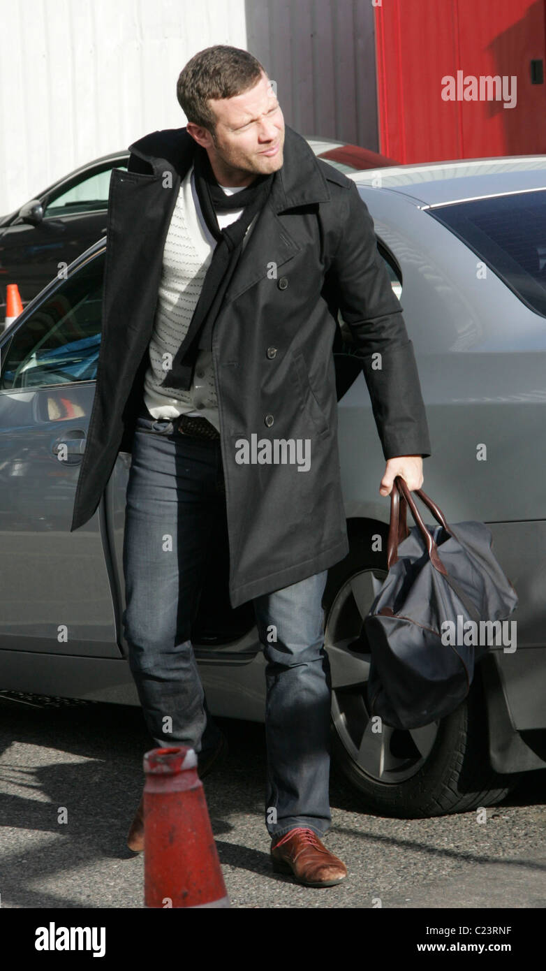 X Factor Presenter - Dermot O'Leary arrives at the Fountain Studios ...
