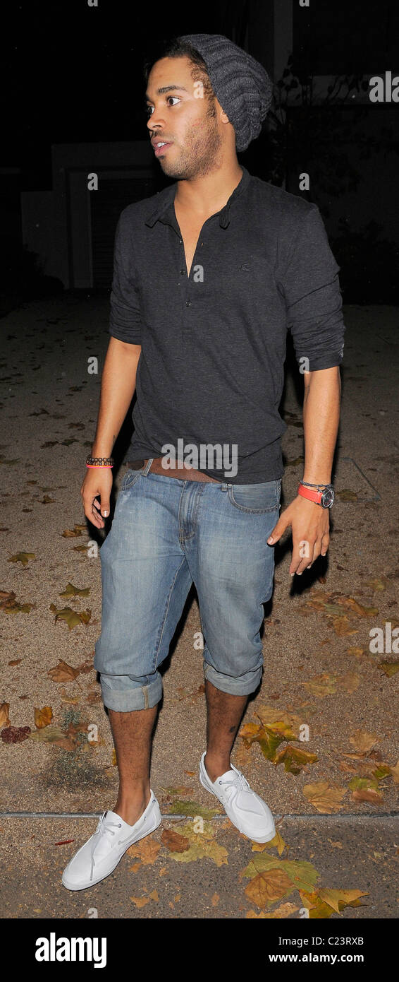 X Factor finalist Danyl Johnson arriving back at The X Factor House ...