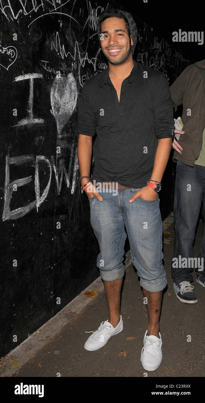 X Factor finalist Danyl Johnson arriving back at The X Factor House ...