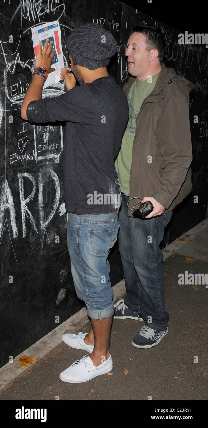 X Factor finalist Danyl Johnson arriving back at The X Factor House ...