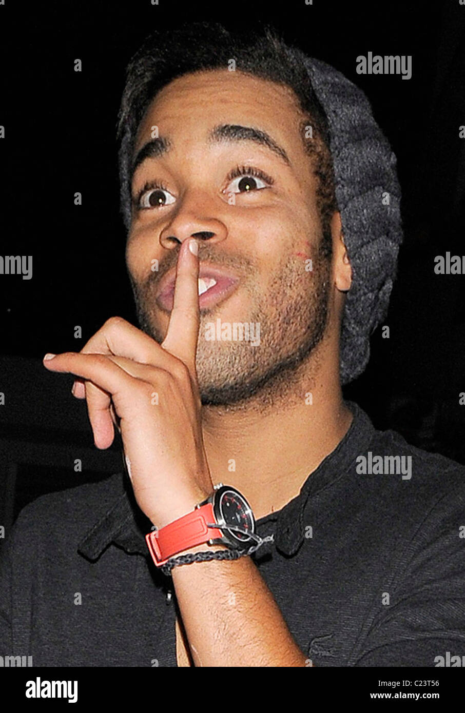 X Factor finalist Danyl Johnson arriving back at The X Factor House ...