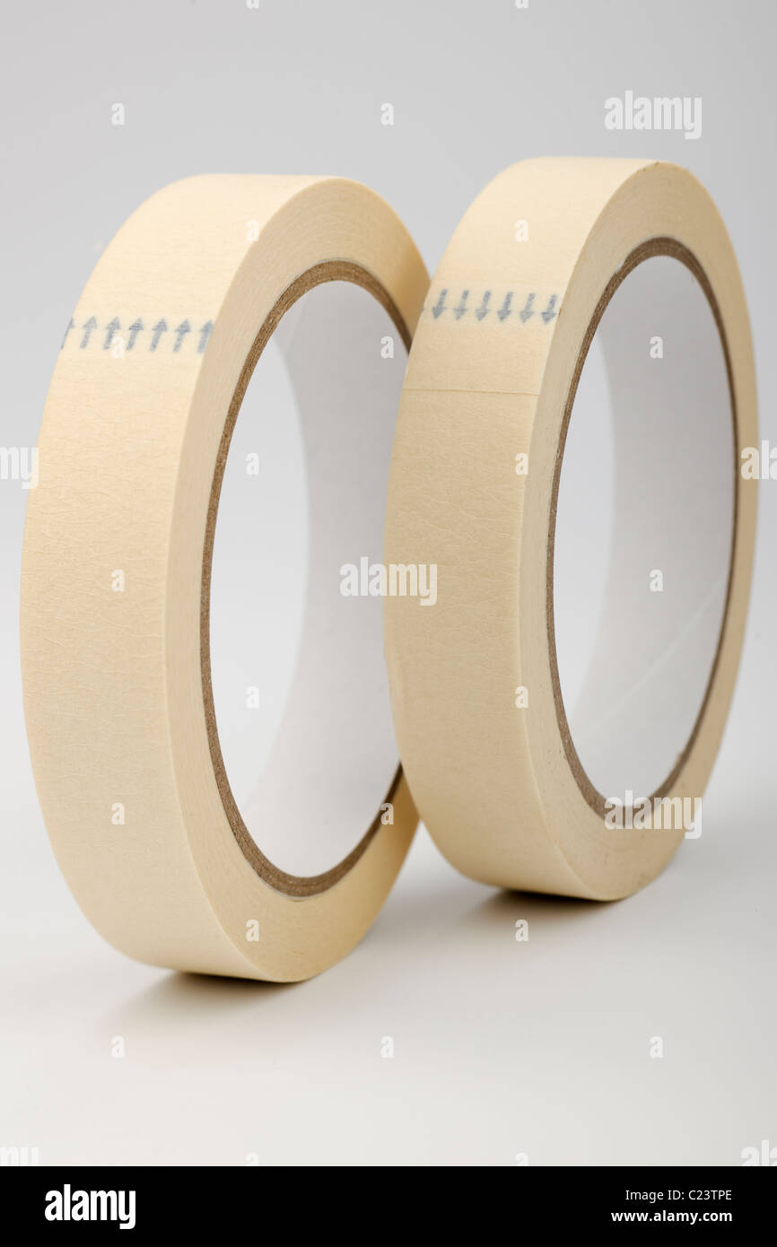 Two rolls of masking tape Stock Photo - Alamy