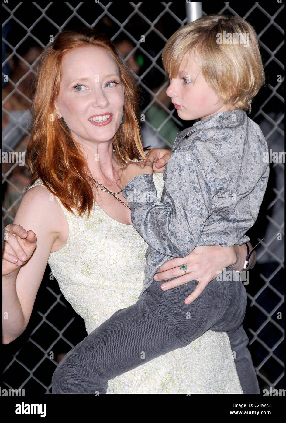 Anne Heche and her son Atlas The KOOZA Cirque du Soleil opening night ...