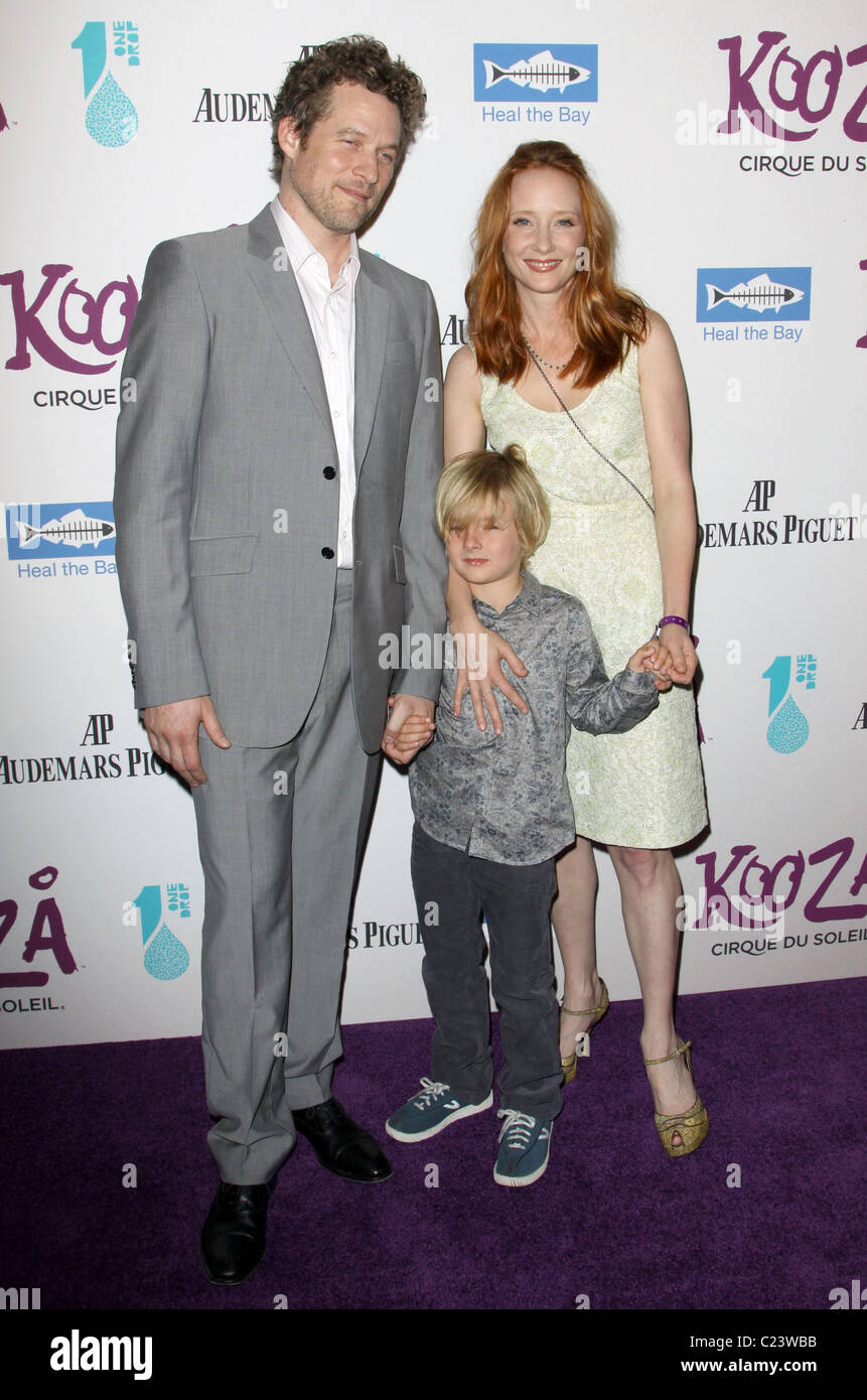 Anne Heche and boyfriend James Tupper and Son attending KOOZA, the big ...