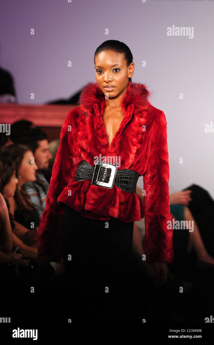 Model walking at Funkshion Vanidales Magia De La Moda during KoKo ...