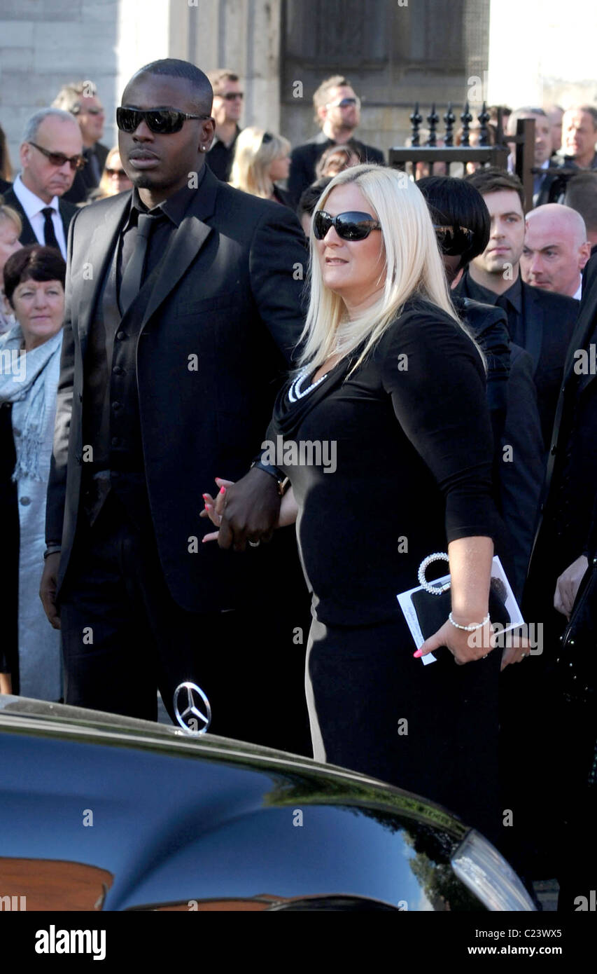 Vanessa Feltz and Ben Ofoedu The Requiem Mass prior to the funeral of ...