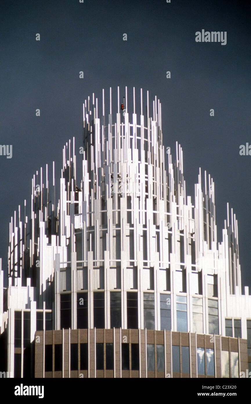 The crown on the Bank of America tower in downtown Charlotte, NC Stock ...