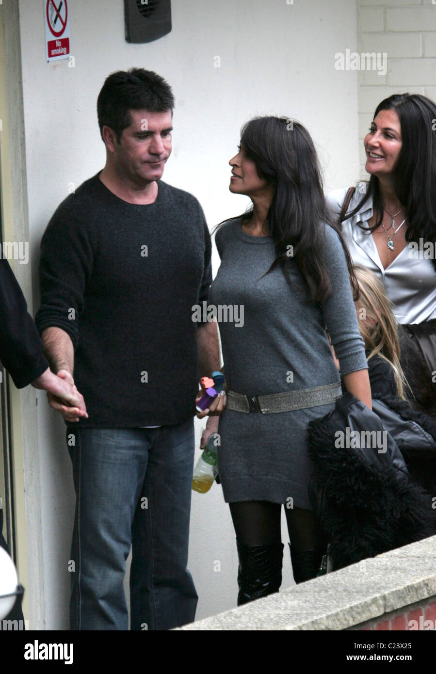 Simon Cowell & Jackie St Claire arriving at the 'X Factor' studios ...