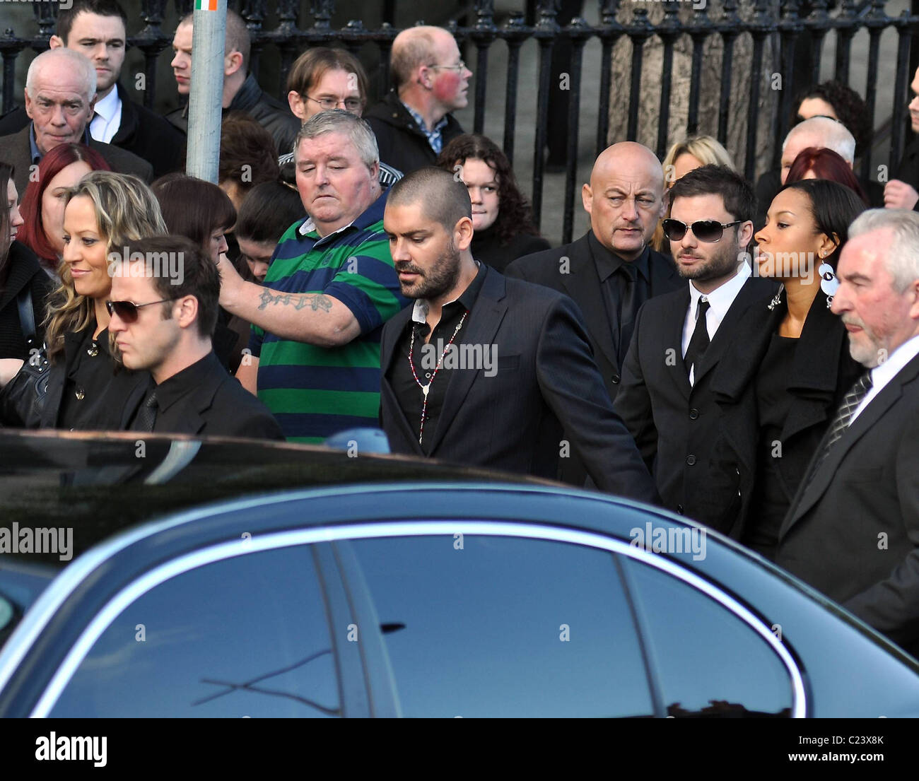 Shane Lynch and Sheena White The Requiem Mass prior to the funeral of ...