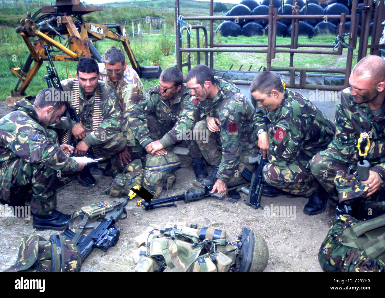 paras getting there orders before a operations Stock Photo - Alamy