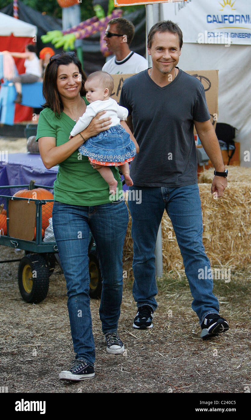Chad Lowe, Kim Painter and baby daughter Mabel Painter Lowe visit Mr ...
