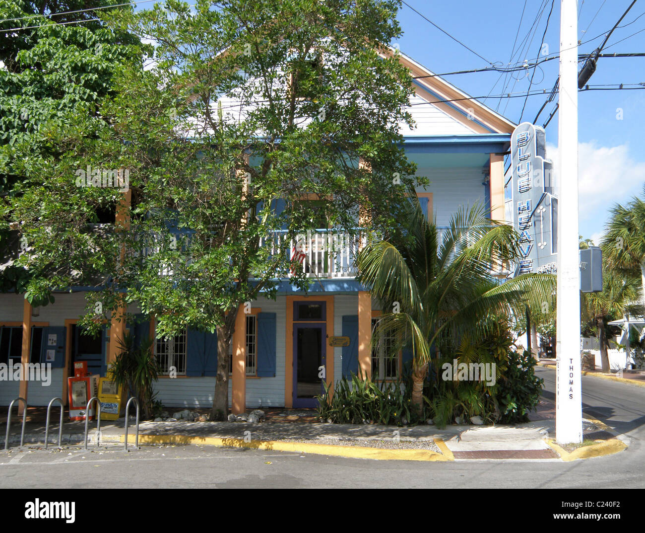 The Blue Heaven restaurant in Key West, Florida, is a well known local ...