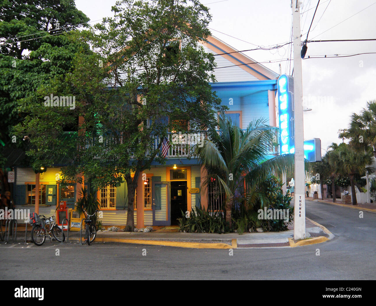 The Blue Heaven restaurant in Key West; Florida; is a well known local ...