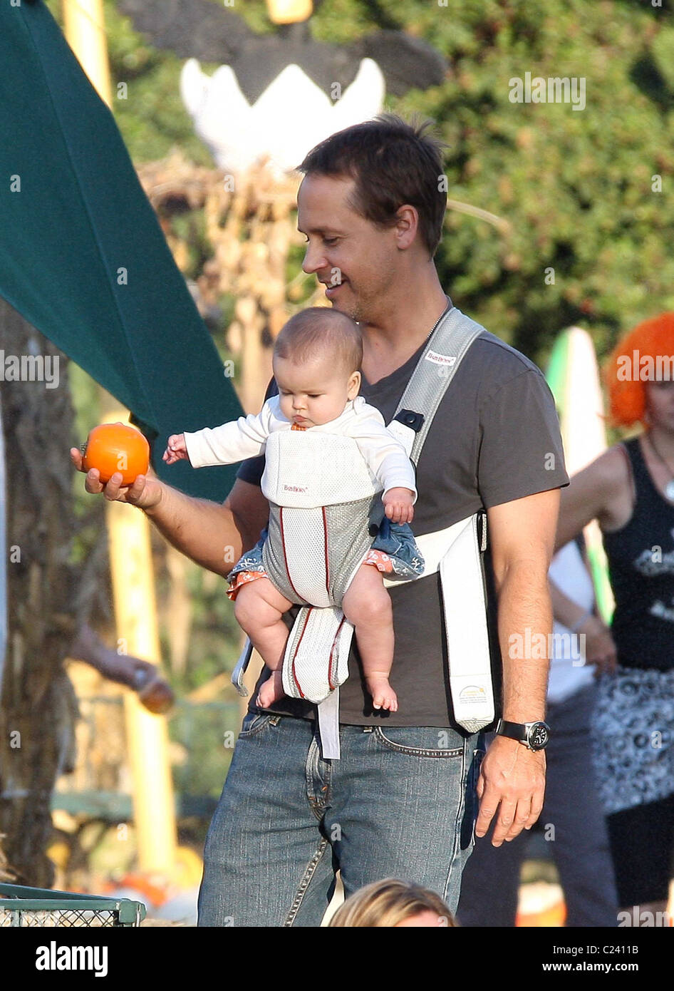 Chad Lowe and daughter Mabel Painter Lowe visit Mr. Bones Pumpkin Patch ...