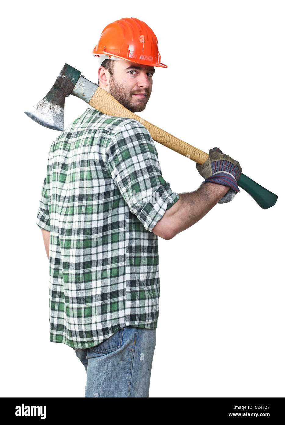Lumberjack axe hi-res stock photography and images - Alamy