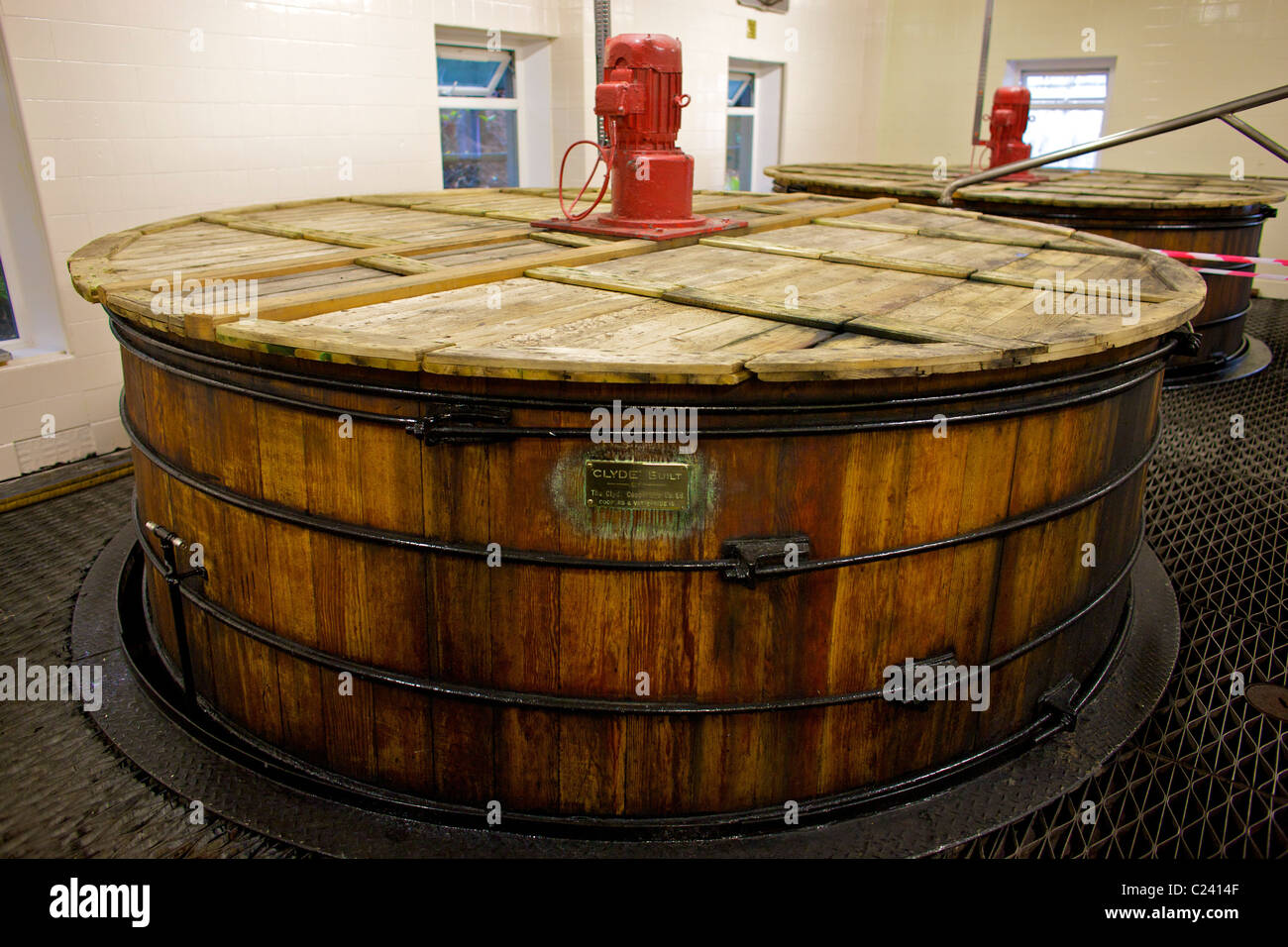 Washbacks in Scotch whisky distillery Stock Photo - Alamy